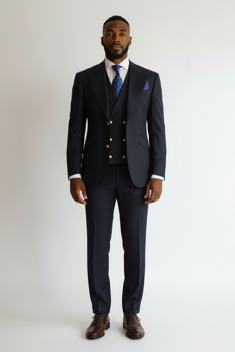 NOBLE MAN BLACK THREE -PIECE SUIT – SamEnchill Collections
